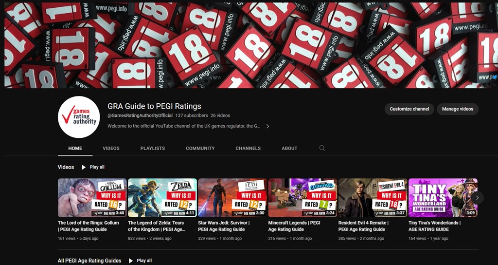 Games Ratings Authority